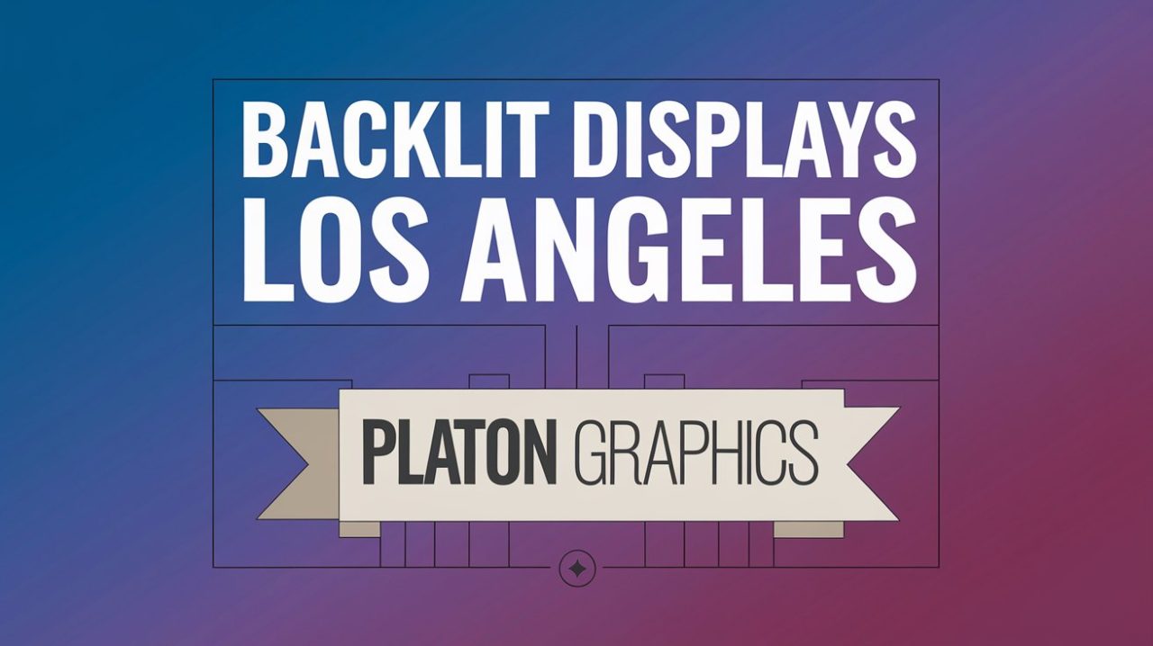 Backlit Displays Los Angeles - Platon Graphics