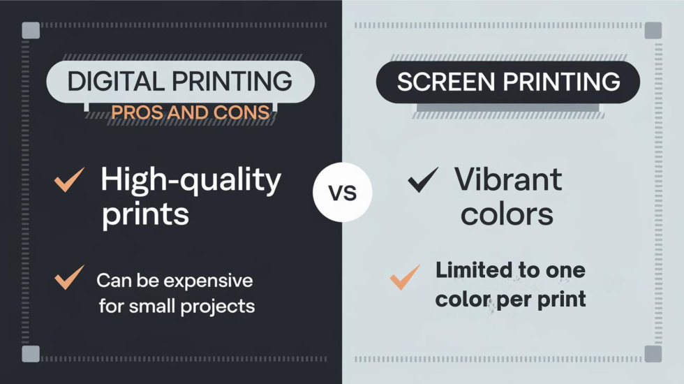Digital Printing Vs Screen Printing: Pros and Cons - Platon Graphics